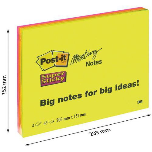 Notes Post-it® grands formats - Manutan.fr
