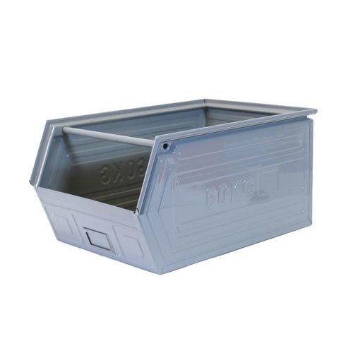 Boîte biseautée en tôle d'acier - Manutan.fr