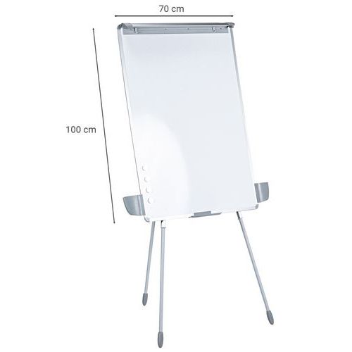 Chevalet paperboard magnétique - Gris - Manutan Expert - Manutan.fr