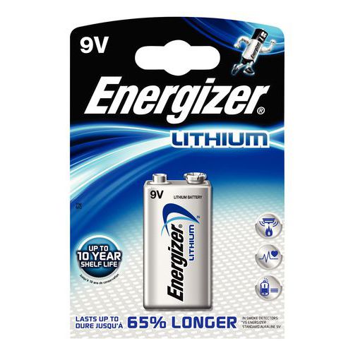 Pile Lithium Ultimate - LR61 - 9 V - Energizer - Manutan.fr