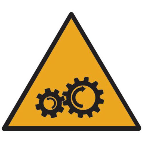 Panneau danger - Machine en mouvement - Aluminium - Manutan.fr