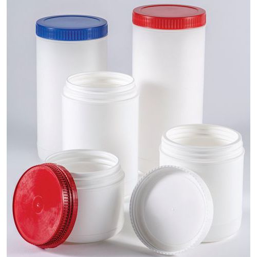 Flacon PEHD avec couvercle vissant - 60 à 1000ml - Manutan.fr