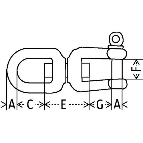 Émerillon en inox AISI 316 - Anse et chape - Manutan.fr