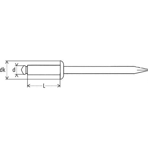 Rivet standard - Diamètre 6 mm - Manutan.fr