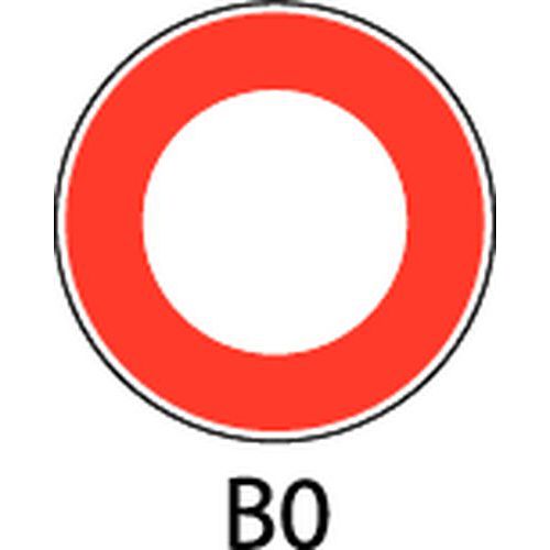 Panneau de signalisation - B0 - Circulation interdite dans les 2 sens ...