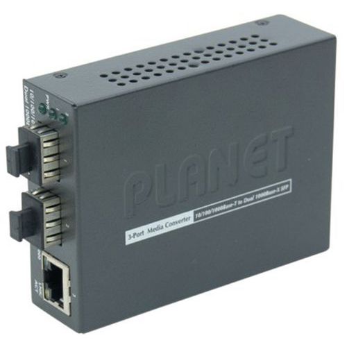 Convertisseur Bridge RJ45 Gigabit avec 2 SFP - Manutan.fr