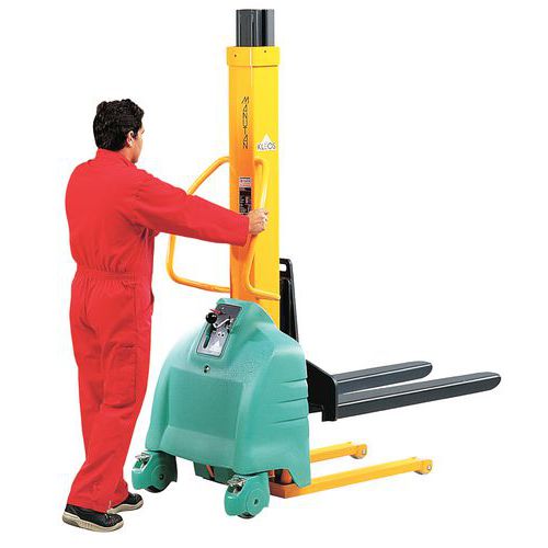 Gerbeur ergonomique semi-électrique - Capacité 500 kg - Manutan.fr