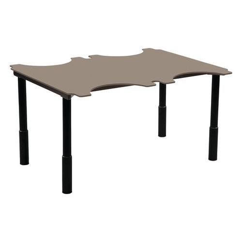 Table Ergo Technic 140 x 110 cm réglable en hauteur - compact Sunset ...