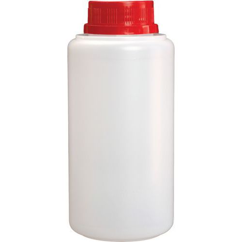 Flacon PEHD avec couvercle vissant - 60 à 1000ml - Manutan.fr