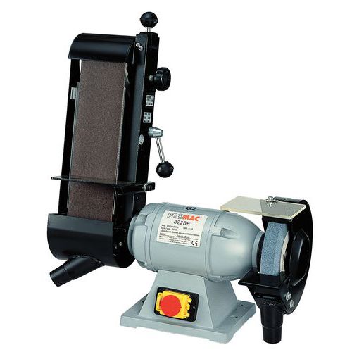 Touret meule/bande PROMAC 322 BE 1 - Meule Ø 200 mm - 550 W - Manutan.fr