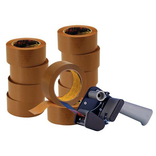 Adhésif polypropylène 3M - Hot Melt 3739 - Havane - Manutan.fr