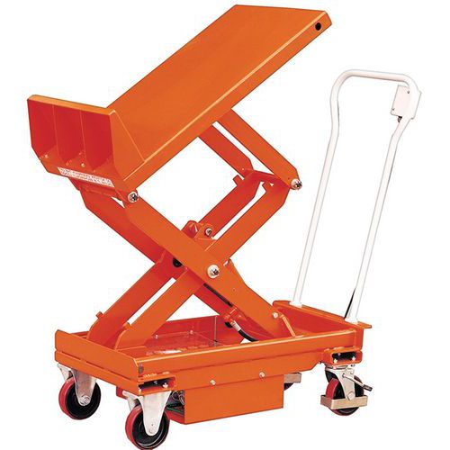Table élévatrice électrique inclinable - Capacité 400 à 800 kg - Manutan.fr