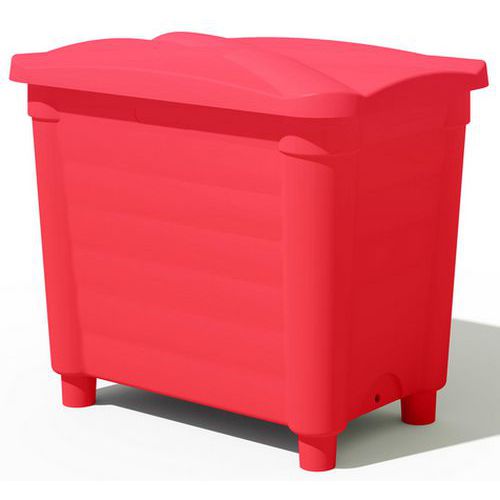 Bac de stockage avec couvercle et pieds - 115L à 585L - Manutan.fr