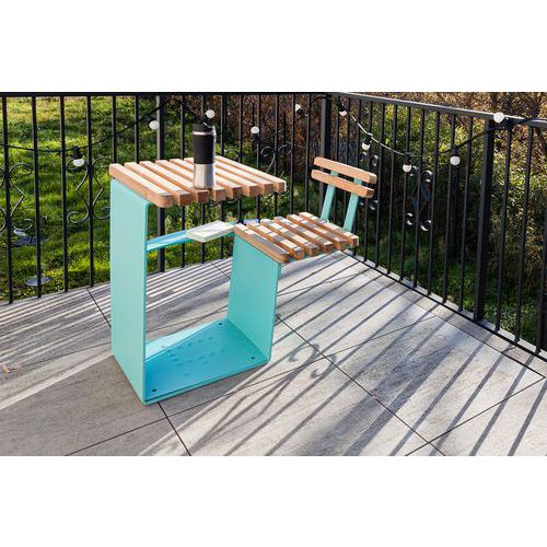 Pupitre Poséo 1 personne bois naturel acier Tolerie Forezienne - Manutan.fr