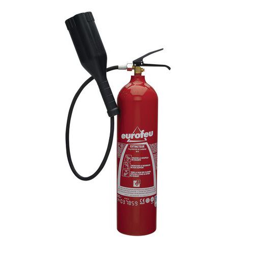 Extincteur 5 kg co2/dioxyde de carbone avec support mural Bricolage ...