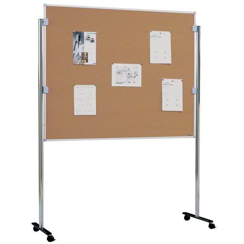 Tableau en liège mobile - Planorga - Manutan.fr