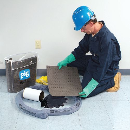 Kit d'absorbant universel en sac 18.5L - Manutan.fr