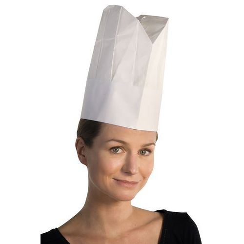 Toque en papier - Lot de 100 - Matfer Flo - Manutan.fr