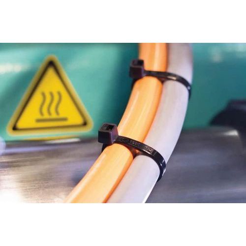 Colliers de fixation noir en nylon - Velamp - Manutan.fr