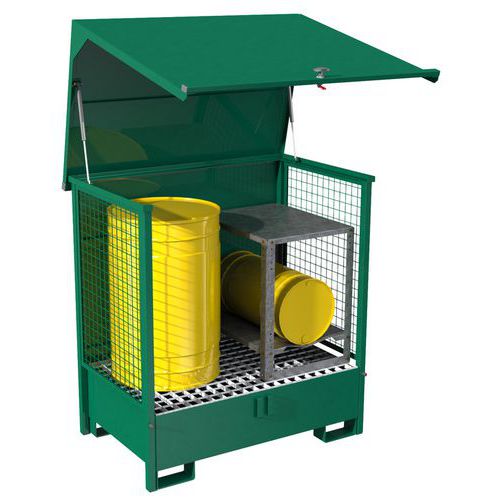 Station stockage et rétention avec porte - Sameto Technifil - Manutan.fr