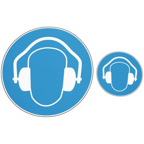 Panneau - Protection auditive obligatoire - Adhésif - Manutan Expert ...