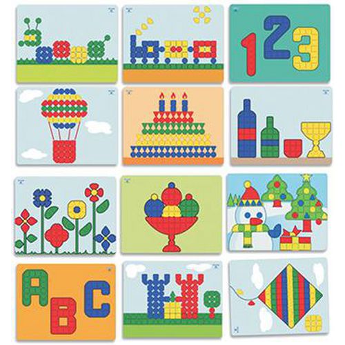 12 modèles pour tableau mosaïques géantes - Miniland - Pichon.fr