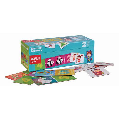 Boite duo domino + mémory - Apli Kids - Pichon.fr