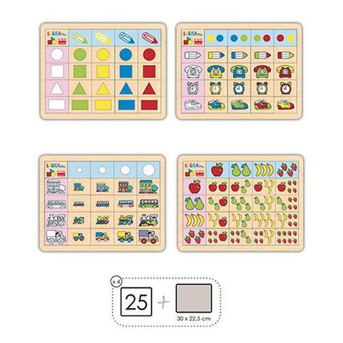 Ensemble 4 puzzles logique 2 - Akros - Pichon.fr
