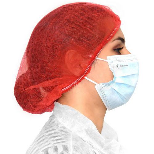 Charlotte jetable rouge - OneProtek - Manutan.fr