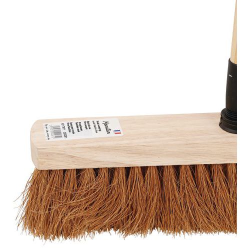 Manche en bois et balai de rue 38cm - Manutan - Manutan.fr