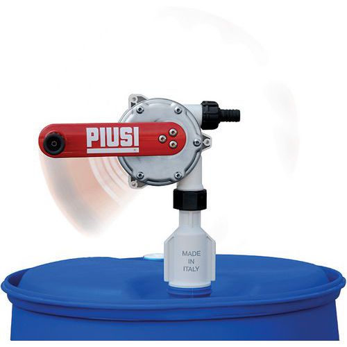 Pompe manuelle adblue® rotative avec tuyau - Manutan.fr