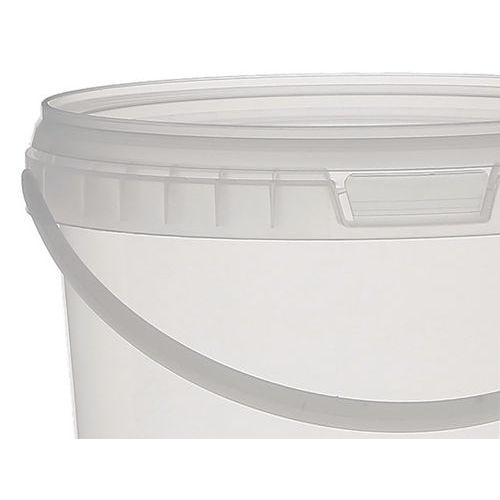 Seau transparent avec couvercle – 1 à 10L - Manutan.fr