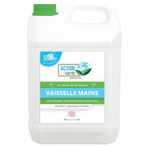 Action Verte liquide vaisselle main Ecocert 1L ou 5 L - Manutan.fr