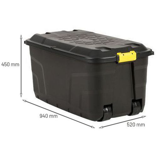 Bac de rangement sur roulettes - 145 l - Strata - Manutan.fr