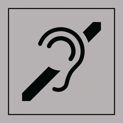 Pictogramme accessibilité malentendant en Vinyle - Manutan.fr