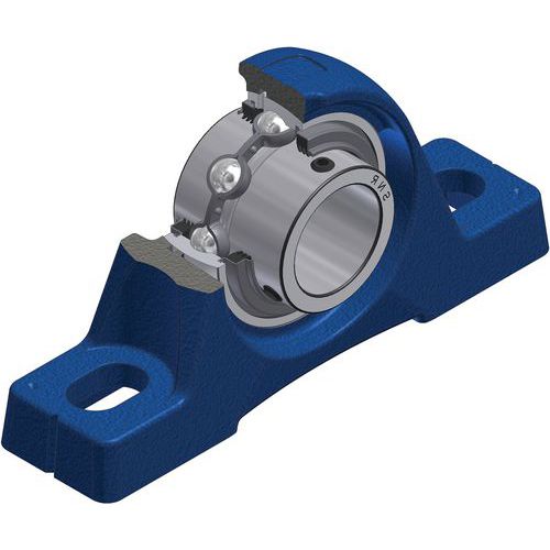 Roulement à billes Insert radial, joint triple lèvre - série UCPAE200 ...