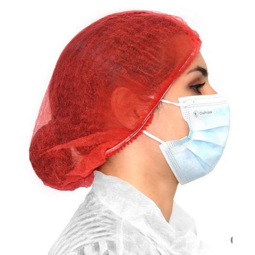 Charlotte jetable rouge - OneProtek - Manutan.fr