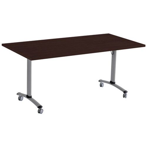 Table rectangulaire plateau mélaminé pivotant Axe - Manutan.fr