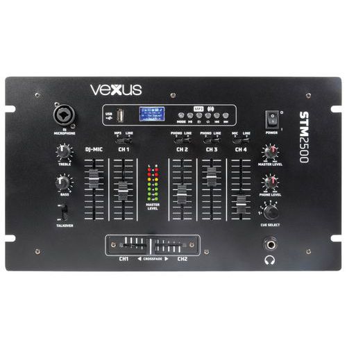 Table de mixage 4 canaux USB/MP3 avec Bluetooth STM2500 Vexus - Manutan.fr
