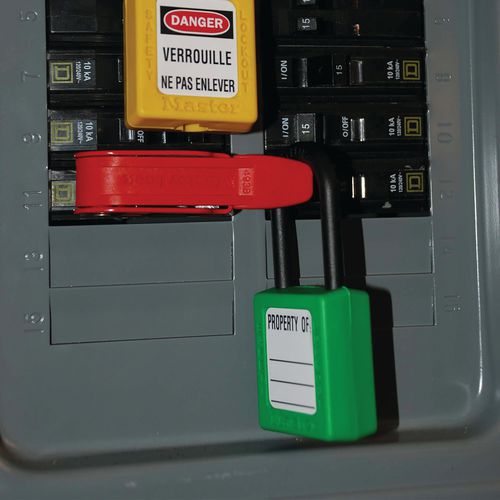 Cadenas s'entrouvrant - Anse nylon diélectrique - Master Lock - Manutan.fr