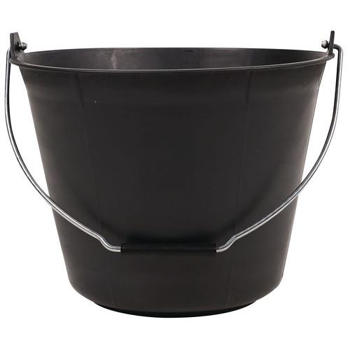 Seau plastique noir 11 L - Manutan Expert - Manutan.fr