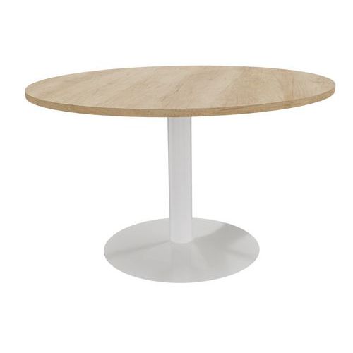 Table de réunion Astro ronde pied central Ø 120 cm Buronomic - Manutan.fr
