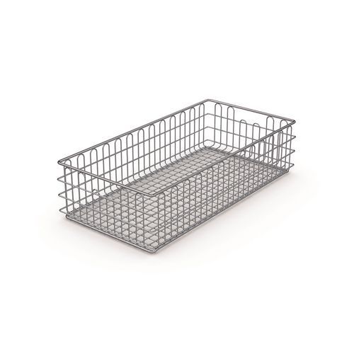 Panier de stérilisation inox grillagé - Manutan.fr Panier de stérilisation inox grillagé - Manutan.fr