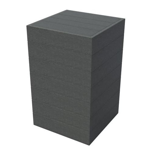 Assise modulable Cube 60 x 60 cm plastique recyclé Espace Urbain ...