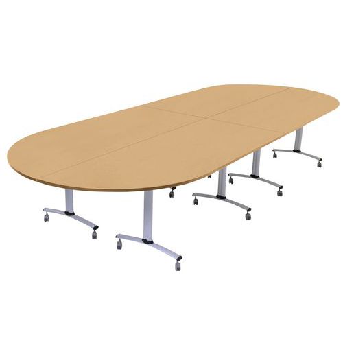 Pack réunion Axe stratifié 4 tables - angle intégré - Manutan Expert ...