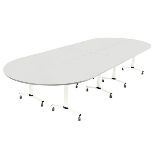 Pack réunion Axe stratifié 4 tables - angle intégré - Manutan Expert ...