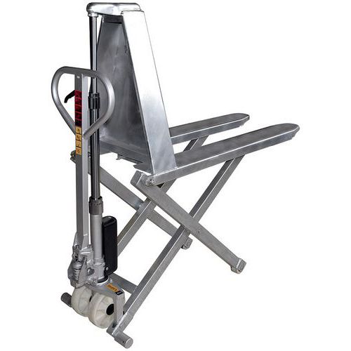 Transpalette galvanisé 1 T haute levée mamuel timon monté - Stockman ...