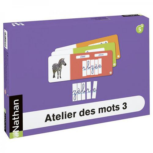 Atelier des mots 3 pour 2 enfants - Nathan - Pichon.fr