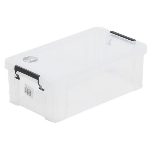 Bac de rangement en plastique avec couvercle 5.8L - Manutan Expert - Manutan.fr