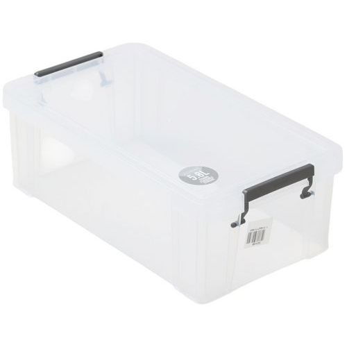 Bac de rangement en plastique avec couvercle 5.8L - Manutan Expert ...
